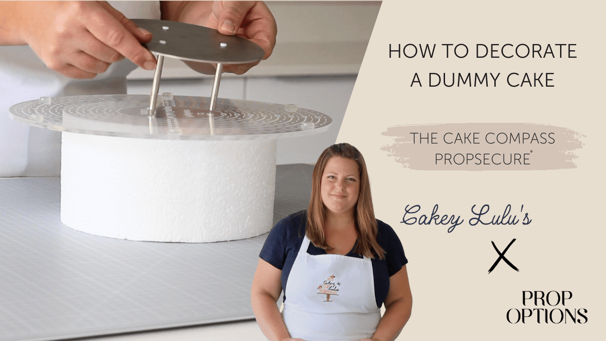 PropTV: How to Cover a Dummy Cake Using the Cake Compass – Prop Options